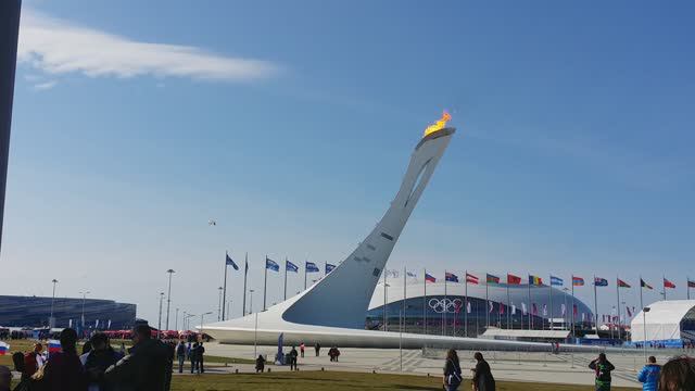 Олимпийский огонь - Зимняя Олимпиада - Сочи 2014