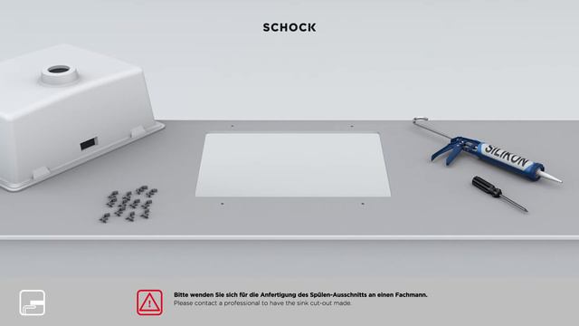 Монтаж мойки Schock под столешницу видеоинструкция