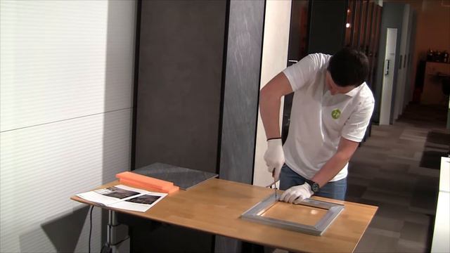 Сборка мебельного фасада из алюминиевого профиля Laconic