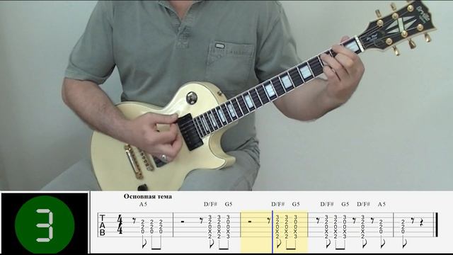 AC/DC - Highway to Hell - Песня из 2,5 риффов ( Lesson + Tabs )