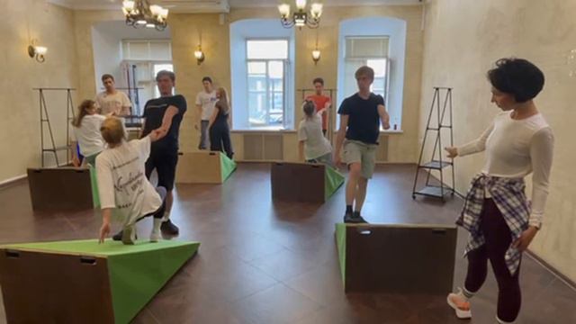 Хореографическая репетиция спектакля. Ночь сладка. Хореограф Ульяна Бачерникова.