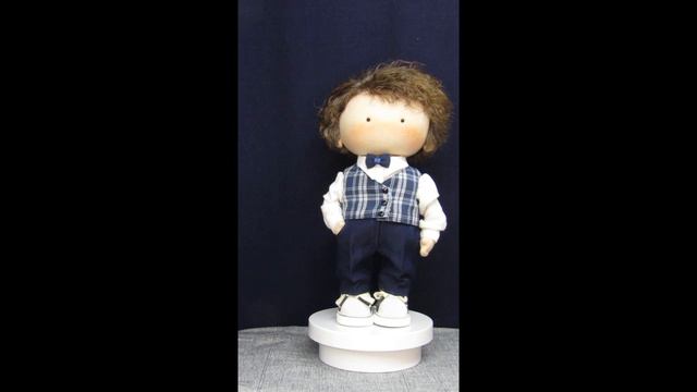 Текстильная кукла ручной работы Школьник подарок учителю