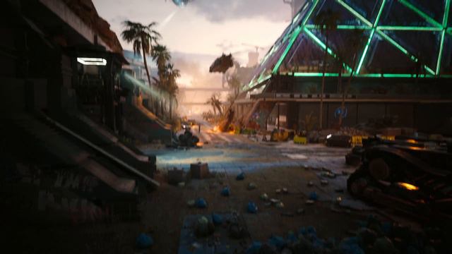 Cyberpunk 2077 Призрачная свобода, сбитый корабль (самолет) президента Майерс НСША