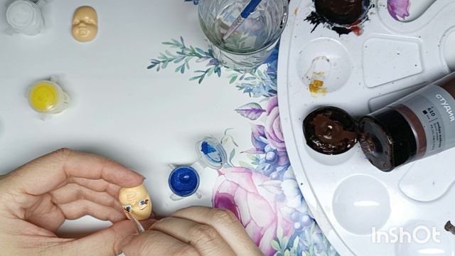 Ватная игрушка "Снежный ангел", часть 1