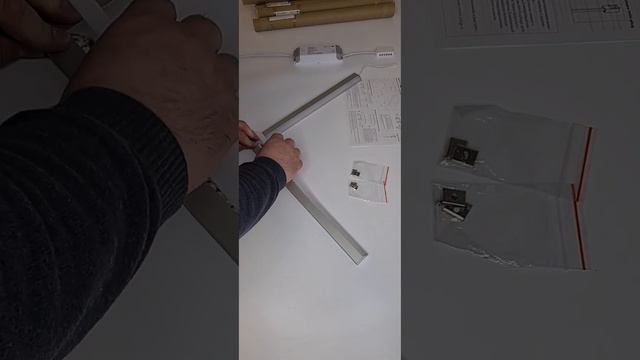 Соединение 2-х светильников с запилом на угол