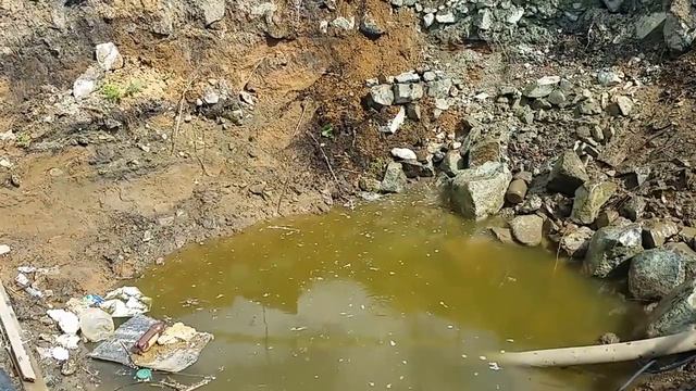 Откачка воды шламовой помпой Hycon HWP4