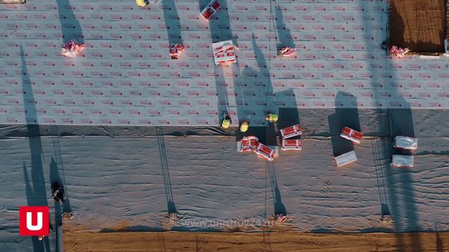 Устройство слоя теплоизоляции фундамента в Estate Mall
