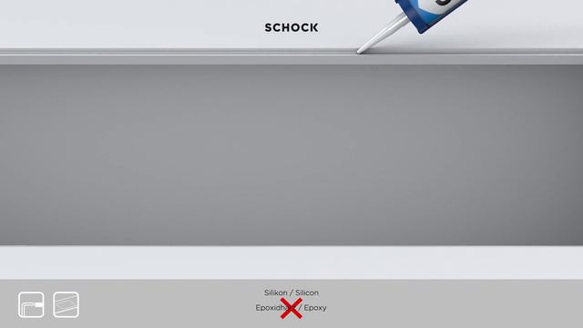 Монтаж мойки Schock в один уровень со столешницей