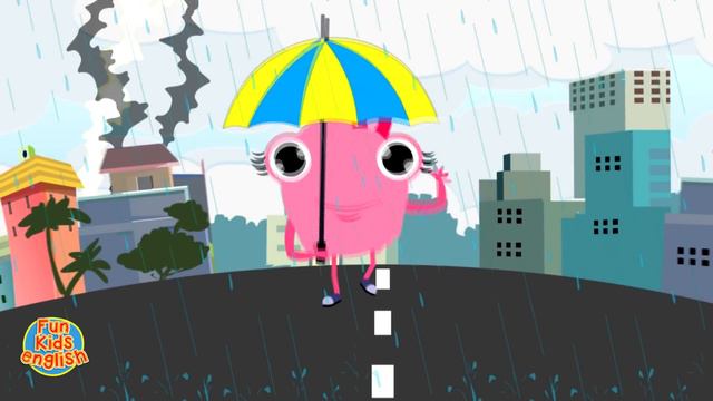 Weather Song for Kids Sunny, Cloudy, Rainy, Snowy Kindergarten & ESL Fun Kids English