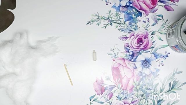 Ватная игрушка "Снежный ангел", часть 5