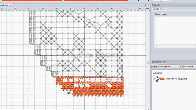 Филейное кружево в программе Floriani Total Control
