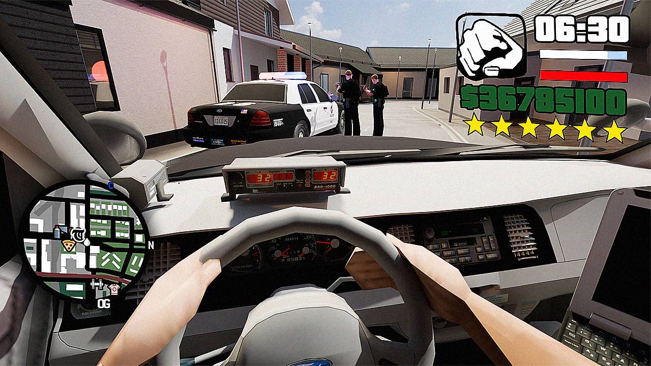 ПОЛИЦЕЙСКАЯ ПОГОНЯ ОТ ПЕРВОГО ЛИЦА в ГЕТТО на TRINITY RP в GTA SAMP