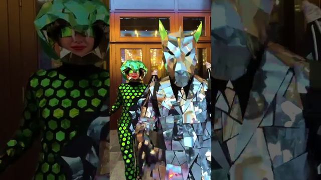 Новогодняя акция! Зеркальная Змея и Дракон для корпоратива в Москве за 25,000 рублей | GO SHOW