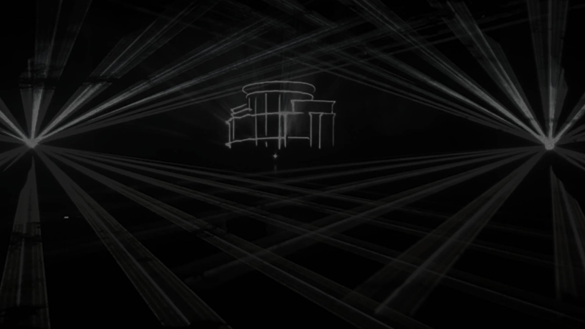 Лазерное шоу на закрытии корпоратива