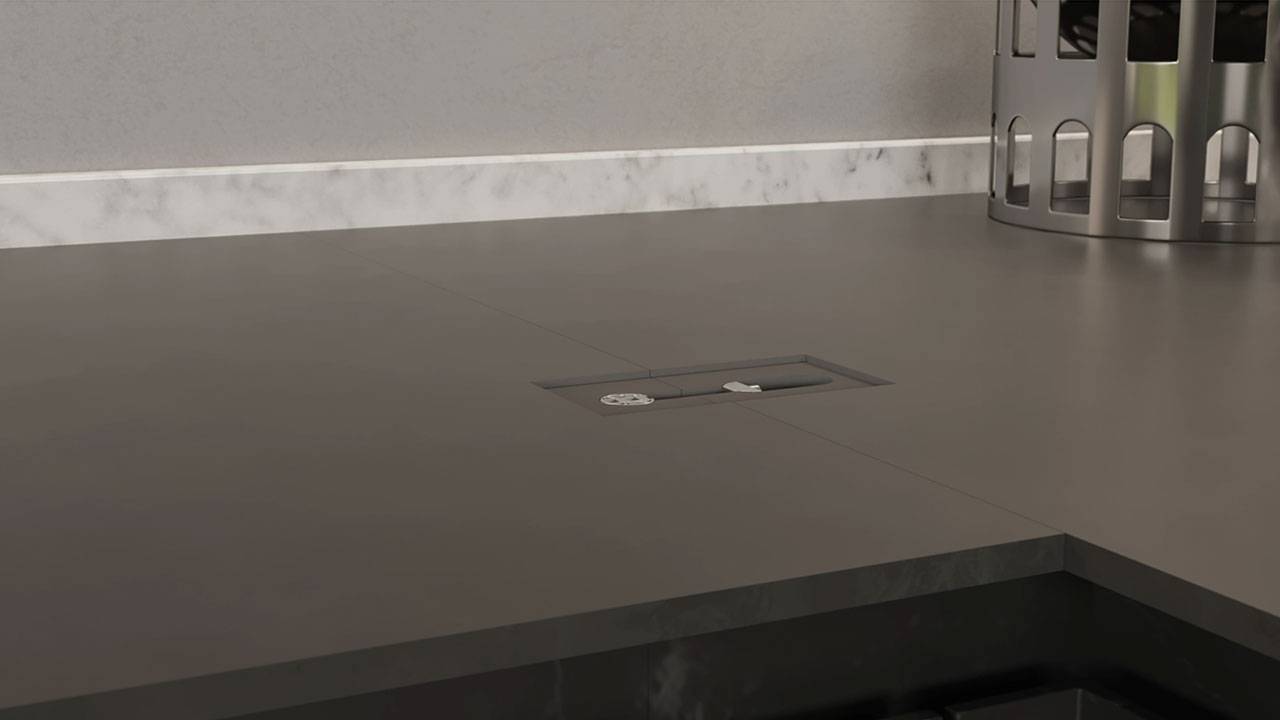 Стяжка K-TOP для тонких столешниц и плит