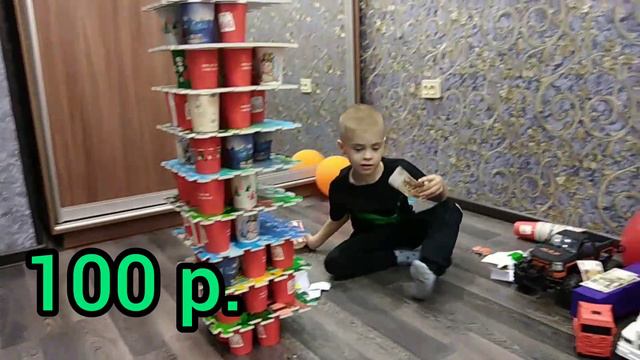 Дженга из стаканчиков - челлендж