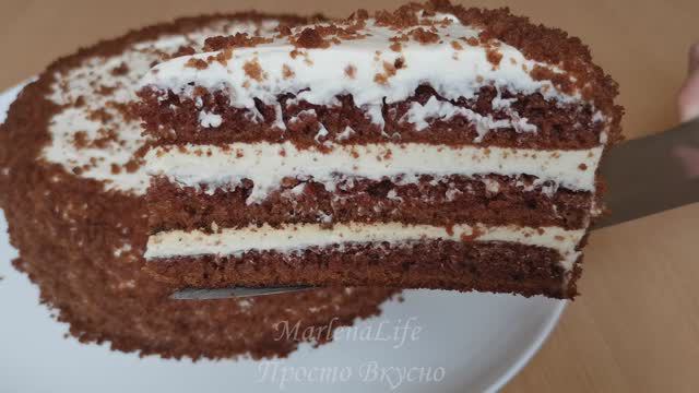 Шоколадный Торт "Три стакана" на Сковороде. Вкусный Нежный Торт Без Духовки