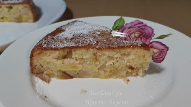 Яблочный Пирог на Сковороде. Быстрый и Легкий Пирог с Яблоками