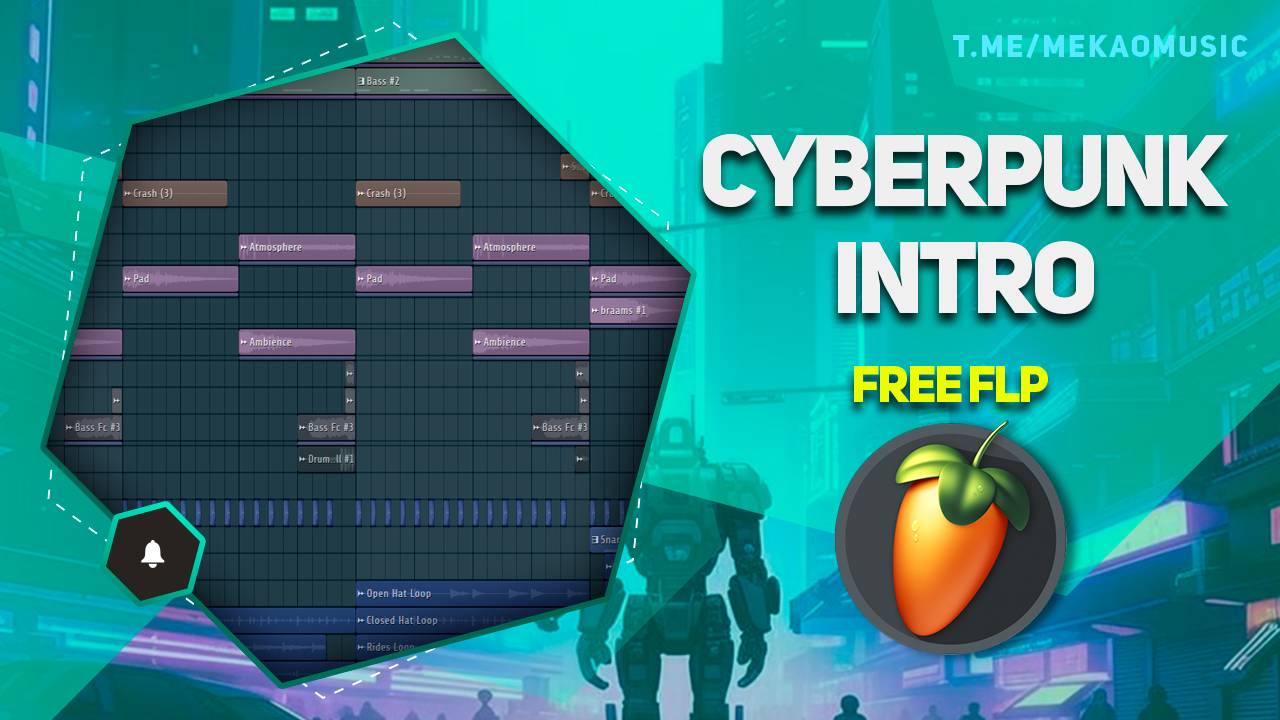 Cyberpunk music в FL Studio 20 (+FREE FLP/Бесплатный FLP)