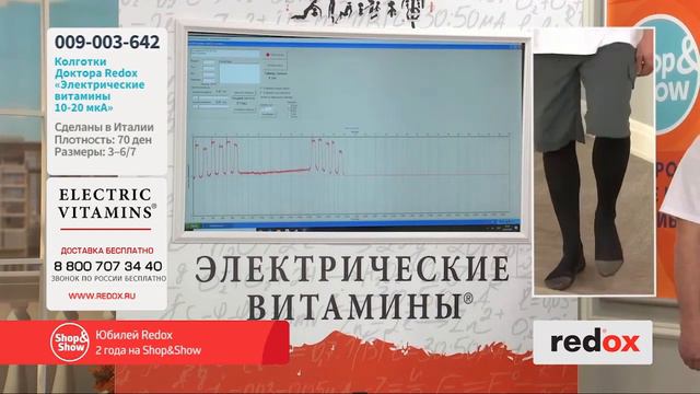 Колготки доктора redox с электрическими витаминами