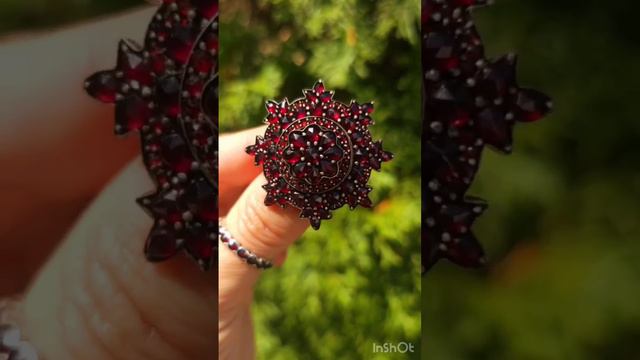 💚Богемские гранаты Ручной огранки в