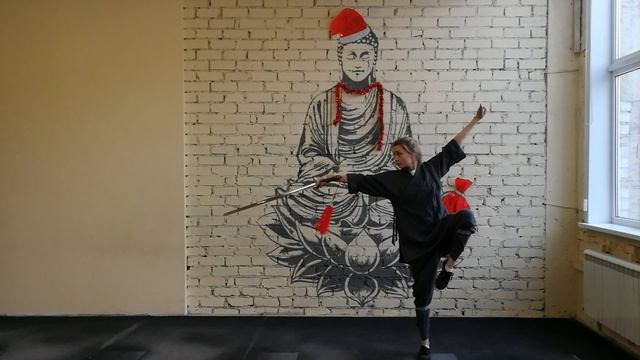 Ушу с мечом цзянь - Упражнение - мастер Ши Янчжень