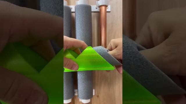 How to lag copper pipes like a pro! #asmr #asmrsounds #diy #howto #subscribe #youtubeshorts #tools