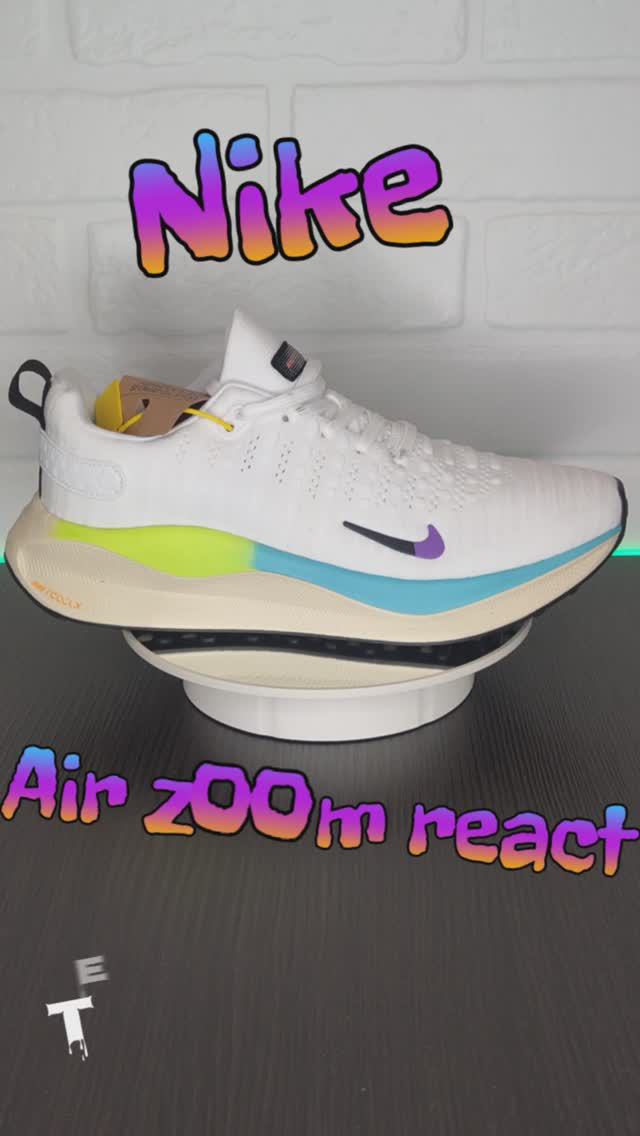 Nike Air zoom react в белом цвете легкие кроссовки на лето 2024