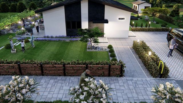 Ландшафтный дизайн (визуализация) сада