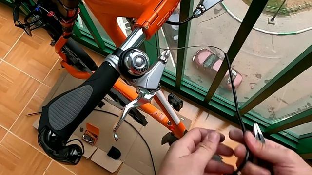 Strida. Замена рубашки заднего тормоза