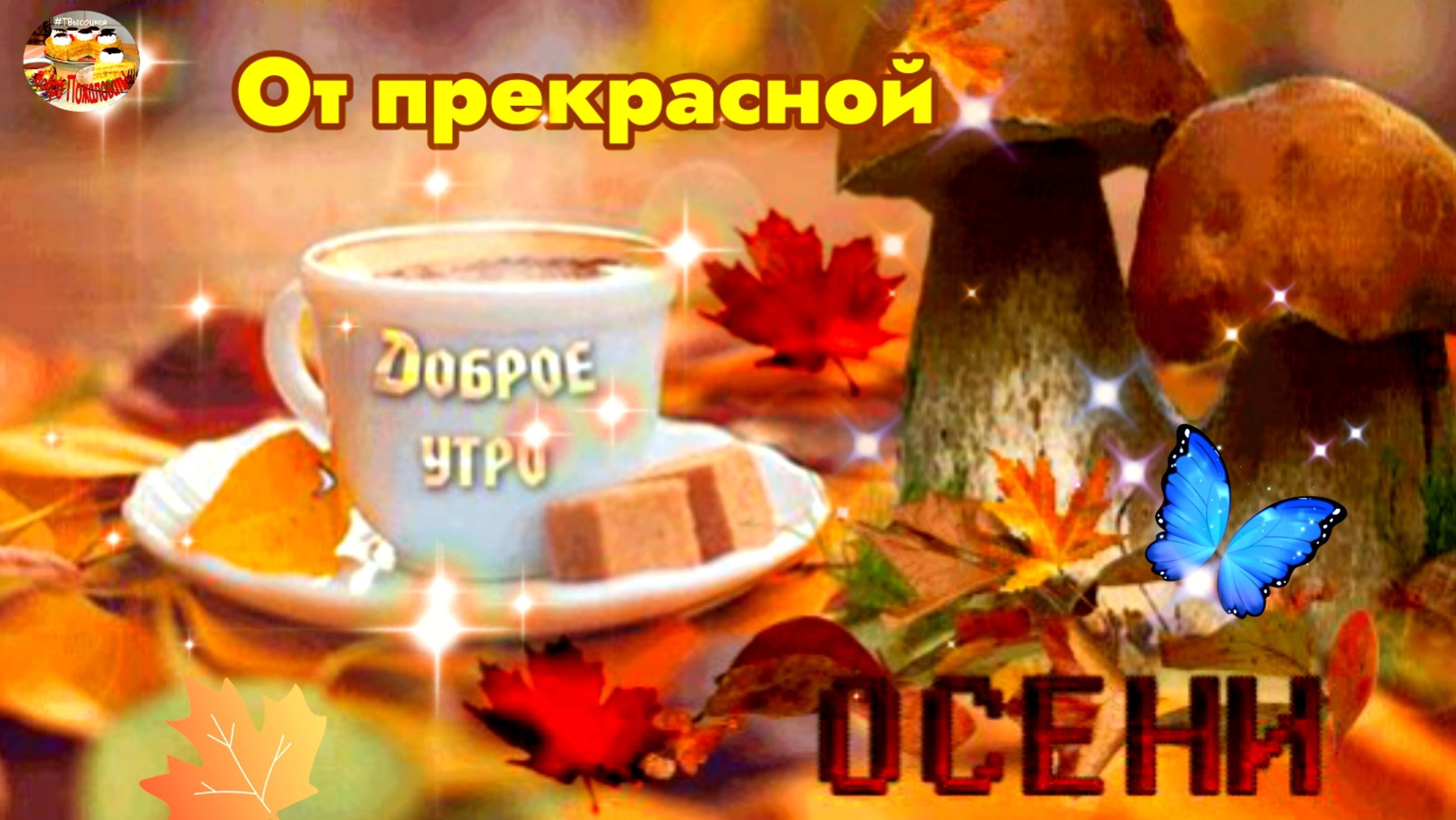 Доброго ОСЕННЕГО утра! Красивая музыкальная открытка.