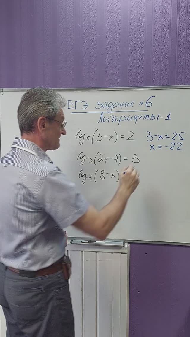 1. Простейшие логарифмические уравнения
 #егэматематика #геометрияпросто #логарифм