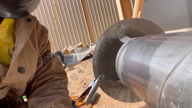 Электроды Capilla 52 K Приварка зонтика трубы из нержавейки к трубе из жаростойкой стали