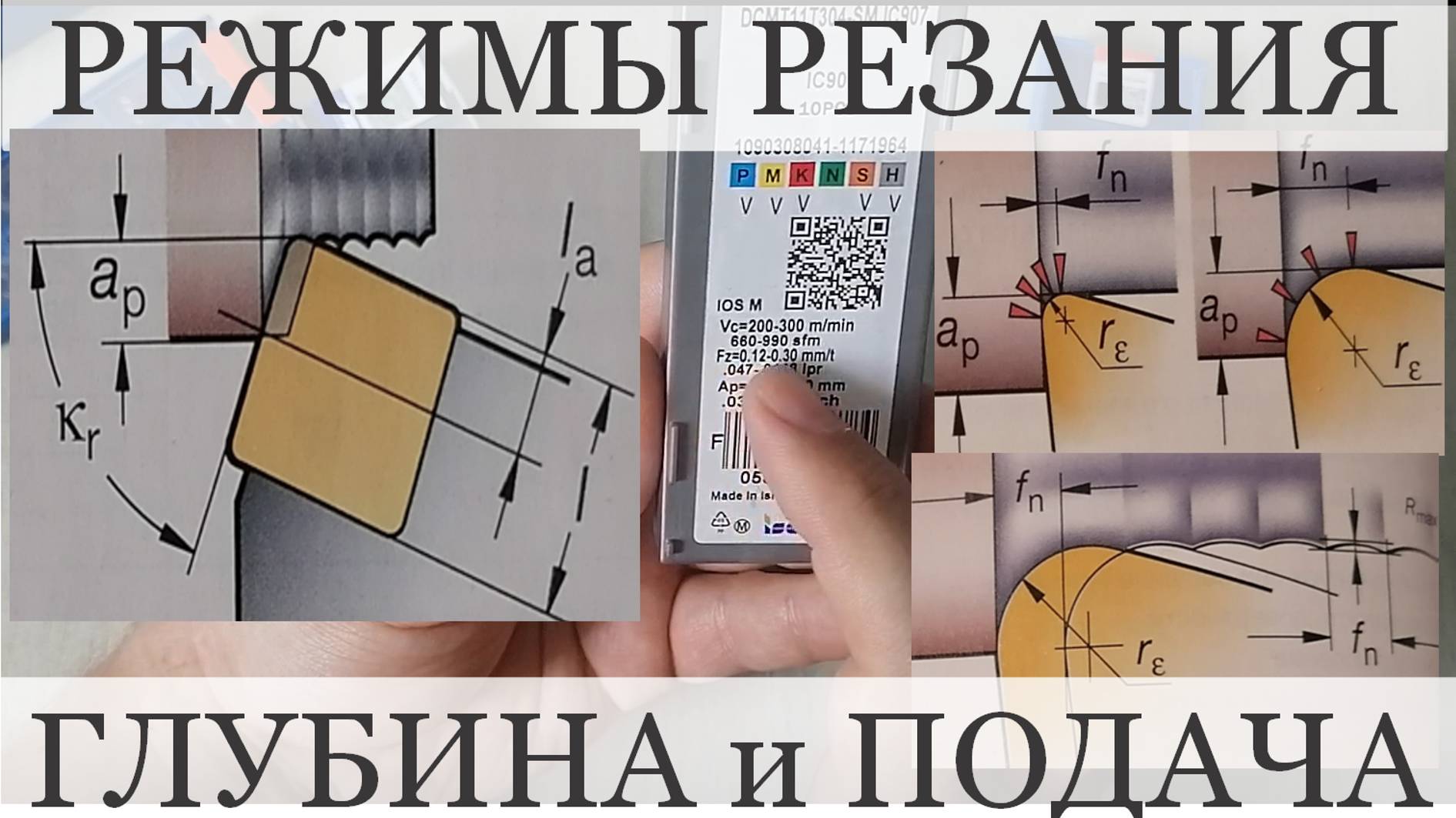 Твердосплавные пластины Подачи и Глубины резания