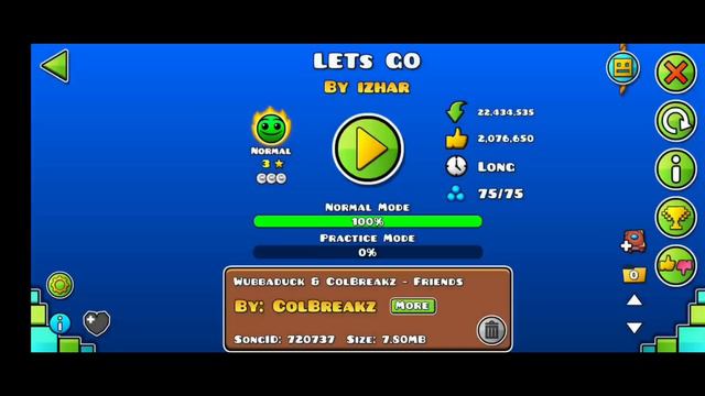 Проходим 2 уровня нормал (geometry dash world)
