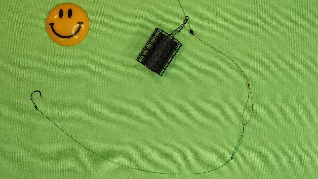 Монтаж ИНЛАЙН ДЛЯ ФИДЕРА - оснастка на шнуре и леске (Feeder Running Rig)