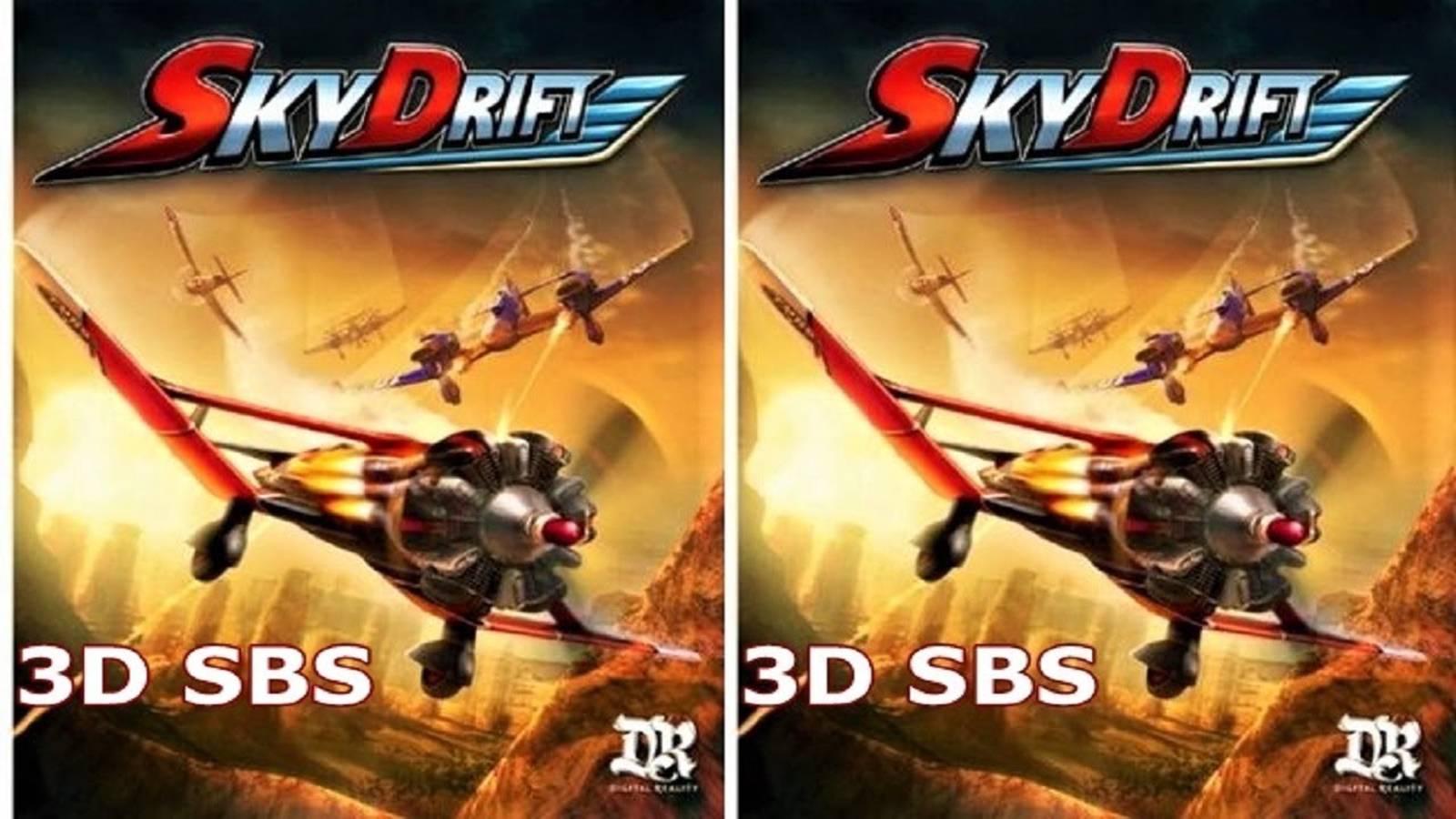 SkyDrift 3D SBS VR box google cardboard video