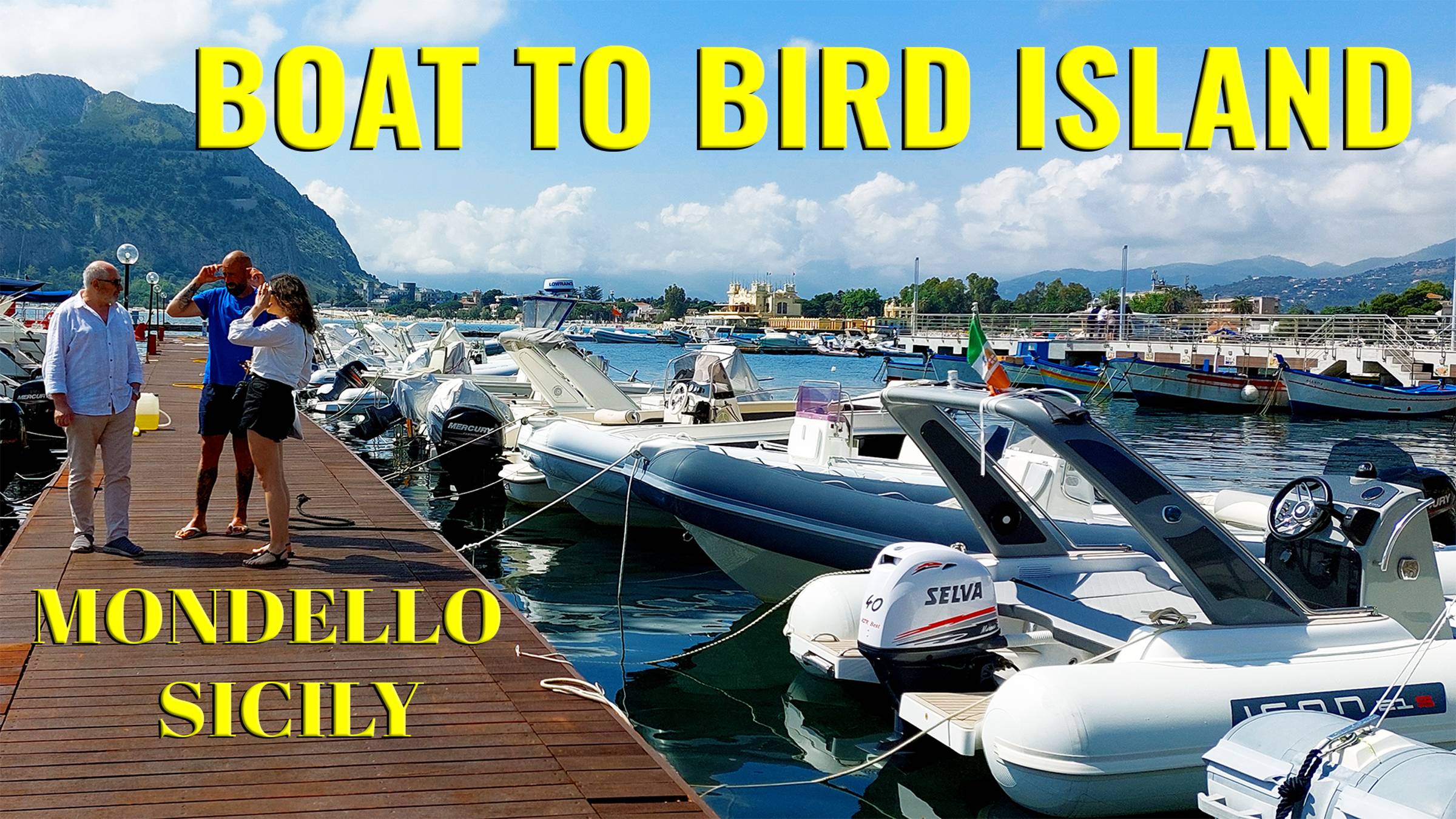 Катер на птичий остров. Mondello. Sicily