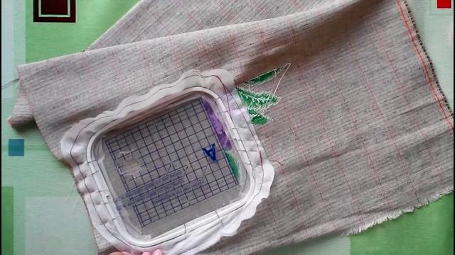 Машинная вышивка-стыковка в машинном крестике,как я делаю