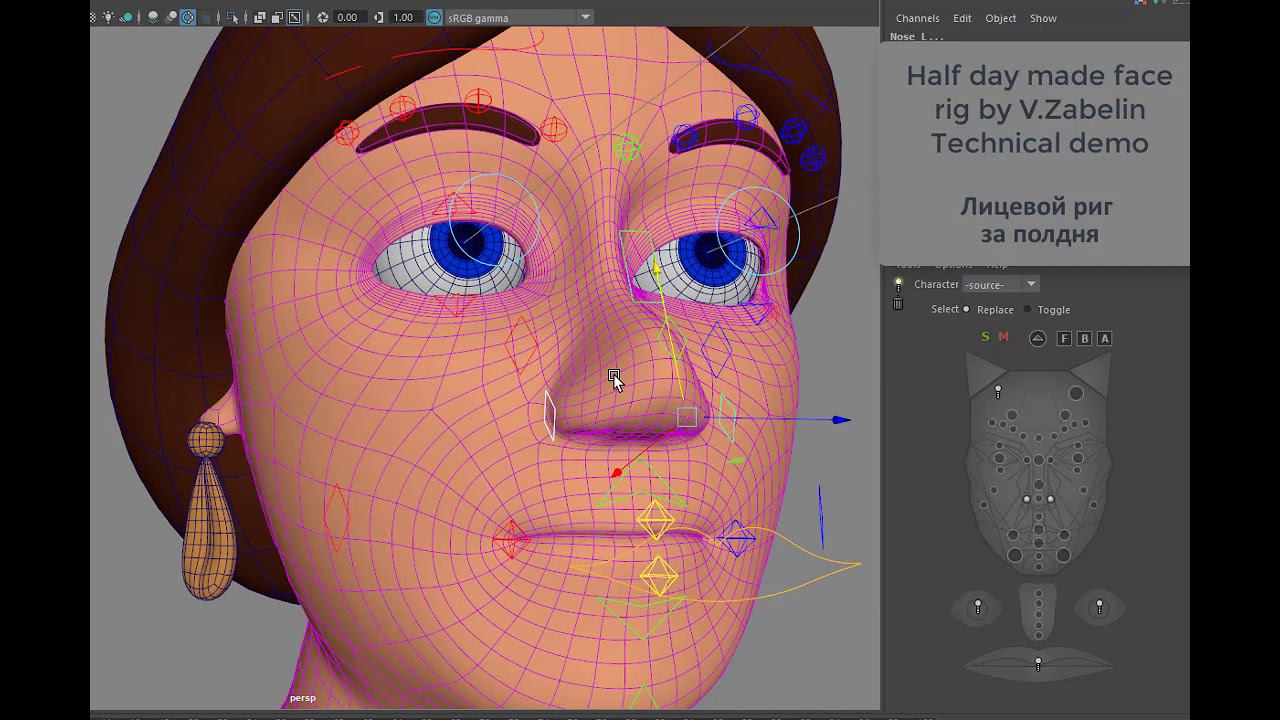 Half day made face rig
