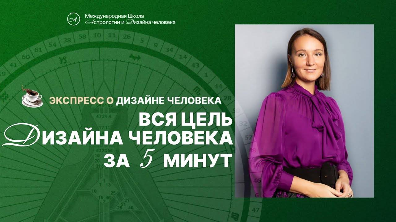 Цель Дизайна человека.