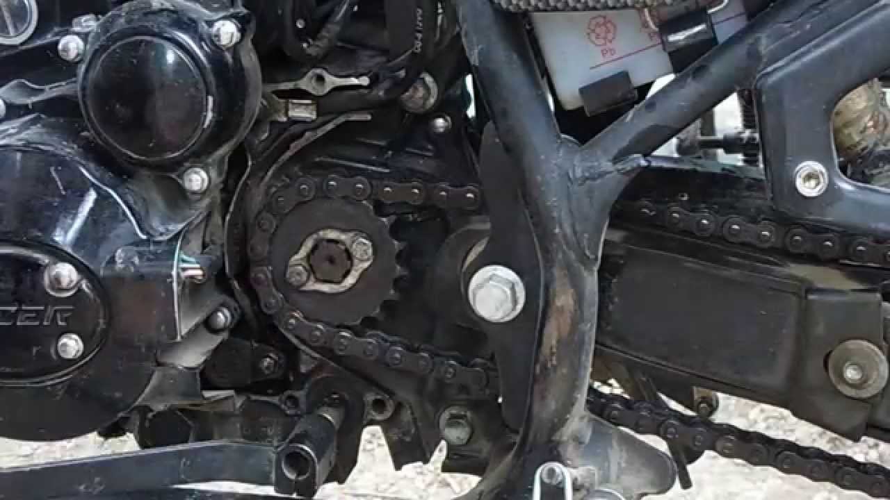 Как снять ведущую звездочку на китайском мотоцикле