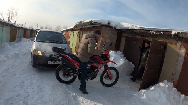 Motoland 250 Enduro. Запуск зимой в мороз. Прощальный аккорд. 19.02.2021 г.