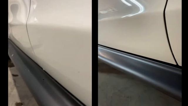 Удаление вмятины и притертости без покраски