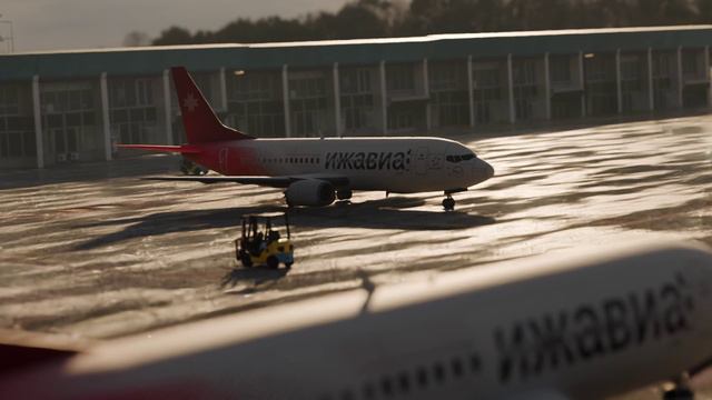 Рендер хвост самолёта «Ижавиа»