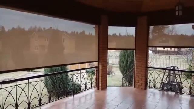 Автоматические рулонные кассетные шторы для улицы ZIP Ga