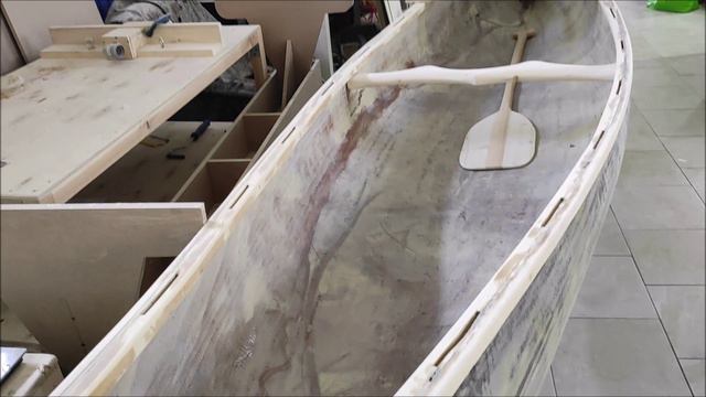 Каноэ своими руками.  15 часть. ручки и носовая часть.