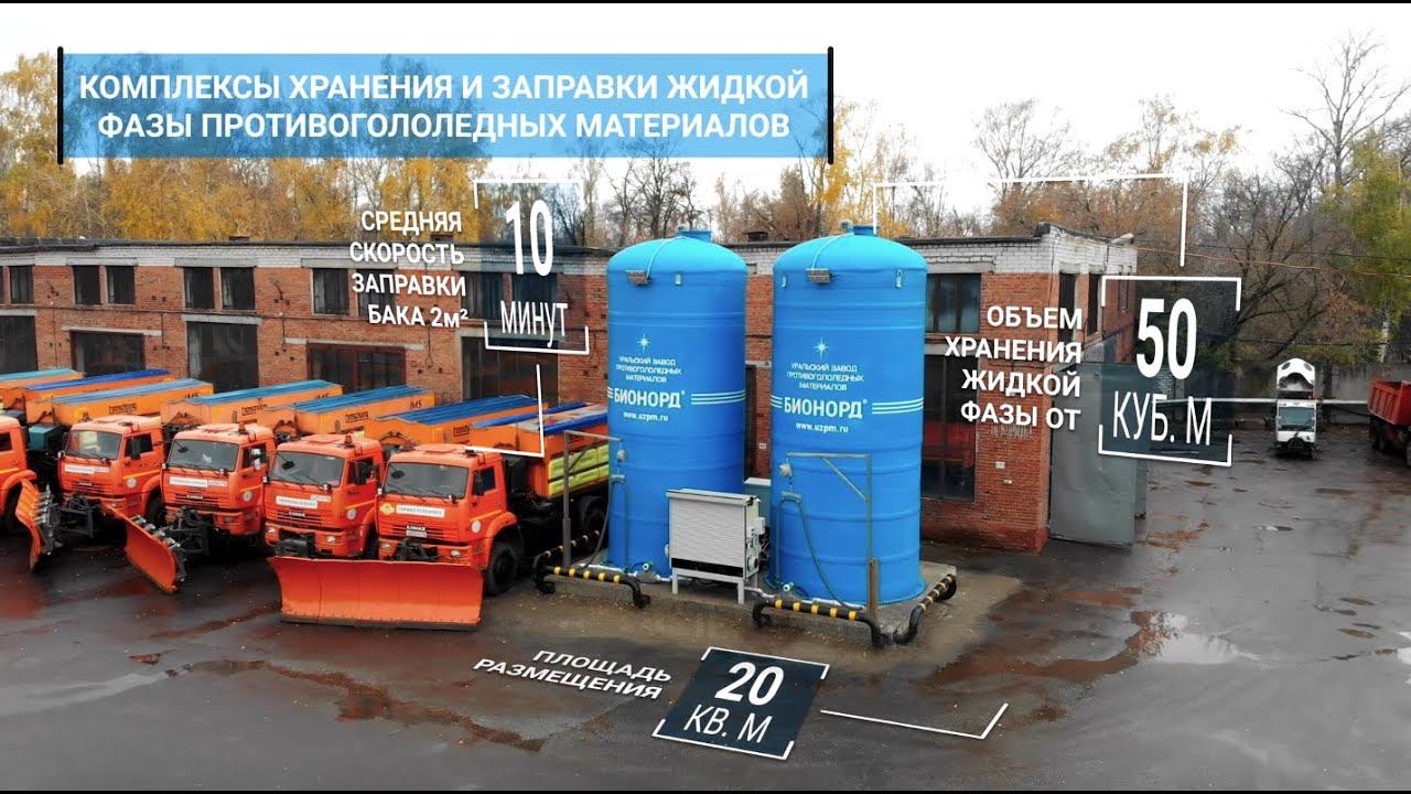 Автоматизированные комплексы для заправки дорожных машин двухфазным реагентом