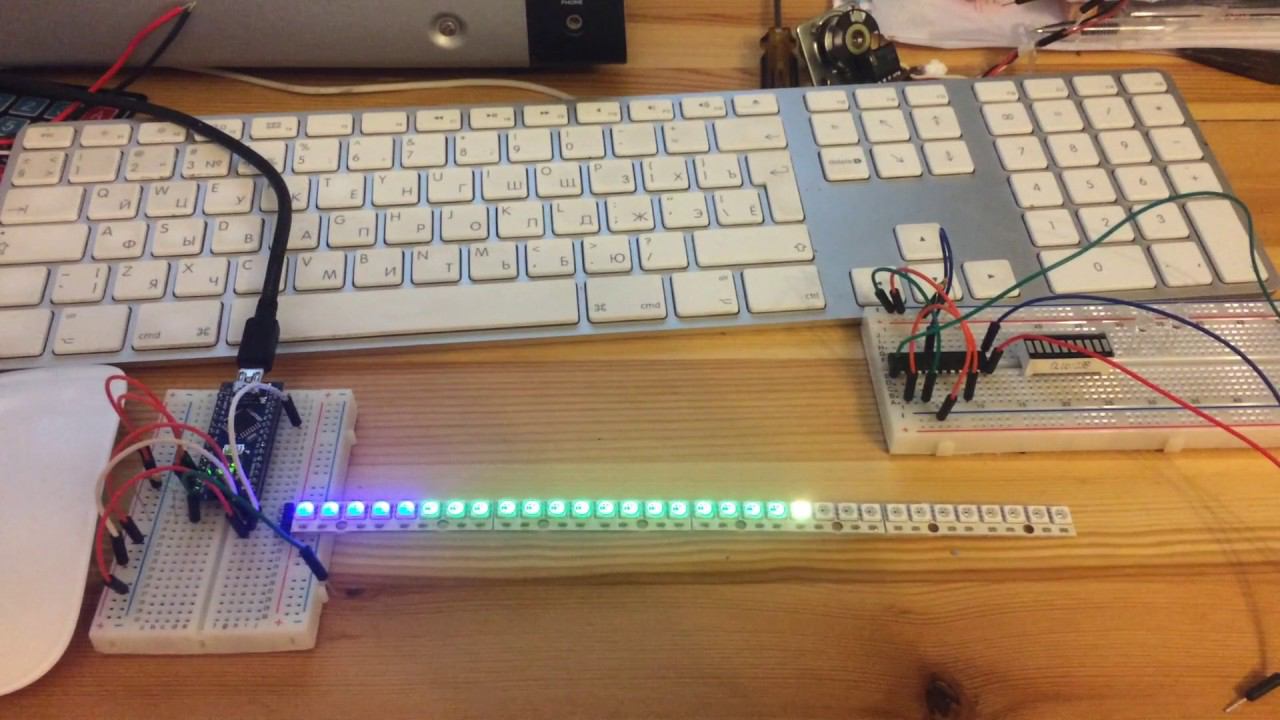 Индикатор из диодов ws2812