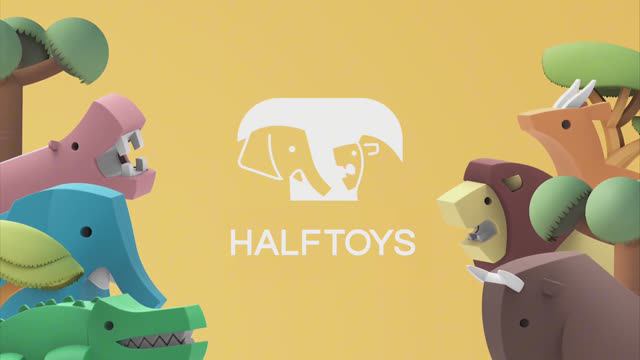 HALFTOYS ANIMAL – магнитные фигурки со скелетом внутри!